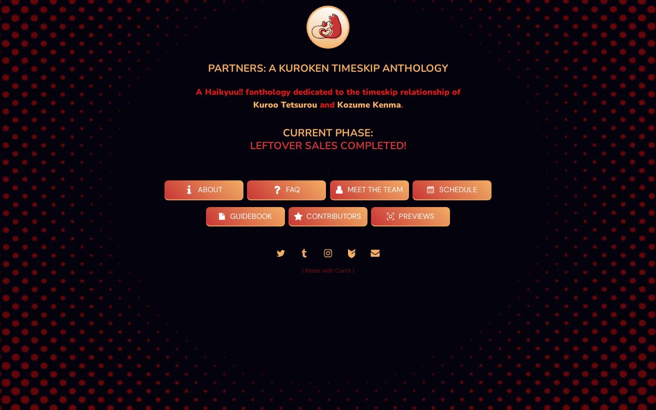 🐈 Partners: A Timeskip Kuroken Anthology 🐈‍⬛